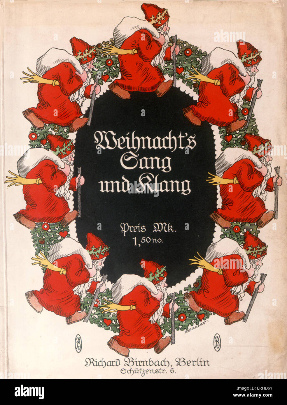 Christmas Score Cover: 'Weihnacht's Sang und Klang'. Published in ...