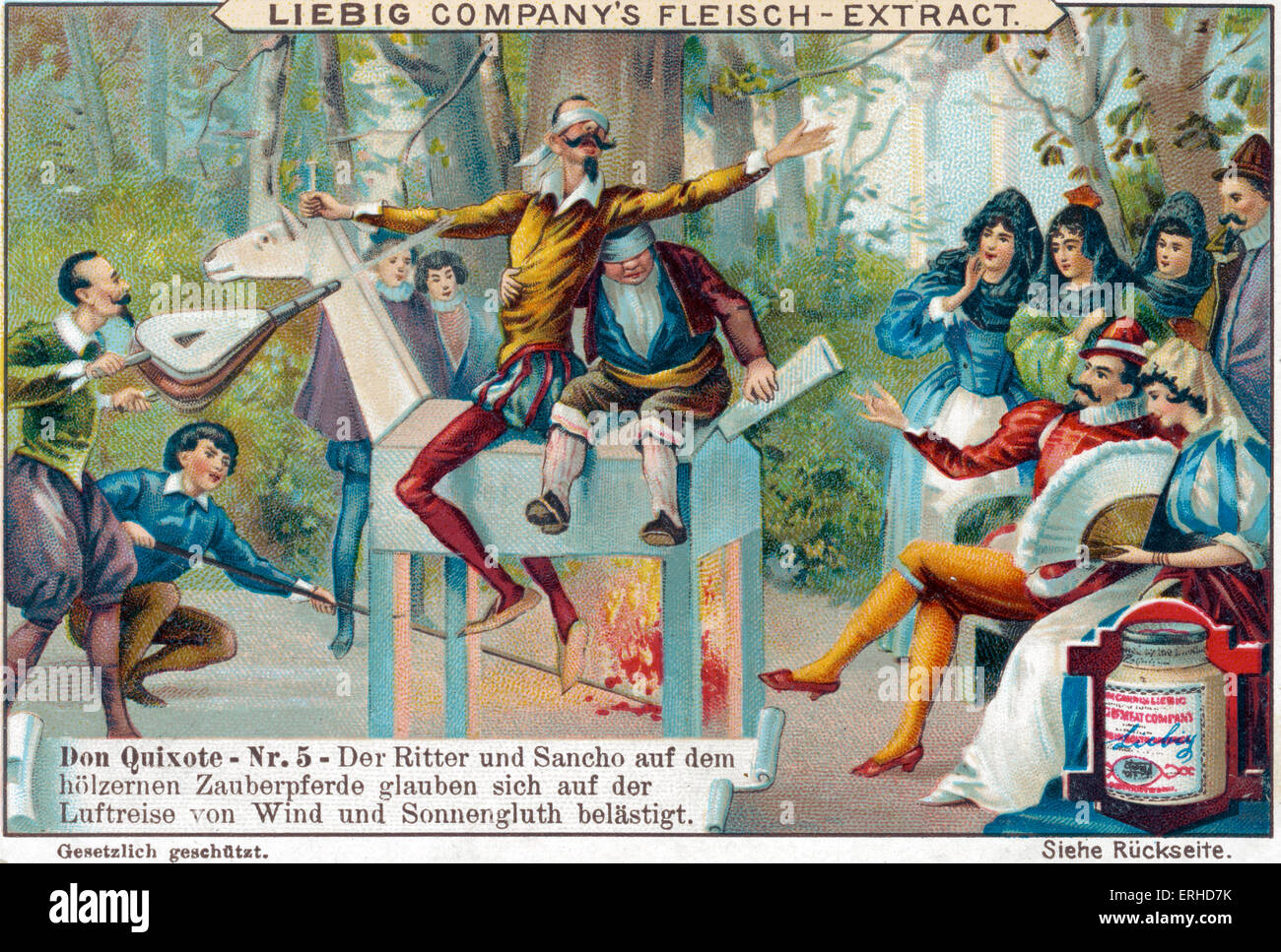 DON QUIXOTE by Cerevantes - The knight and Sancho, seated upon the ...