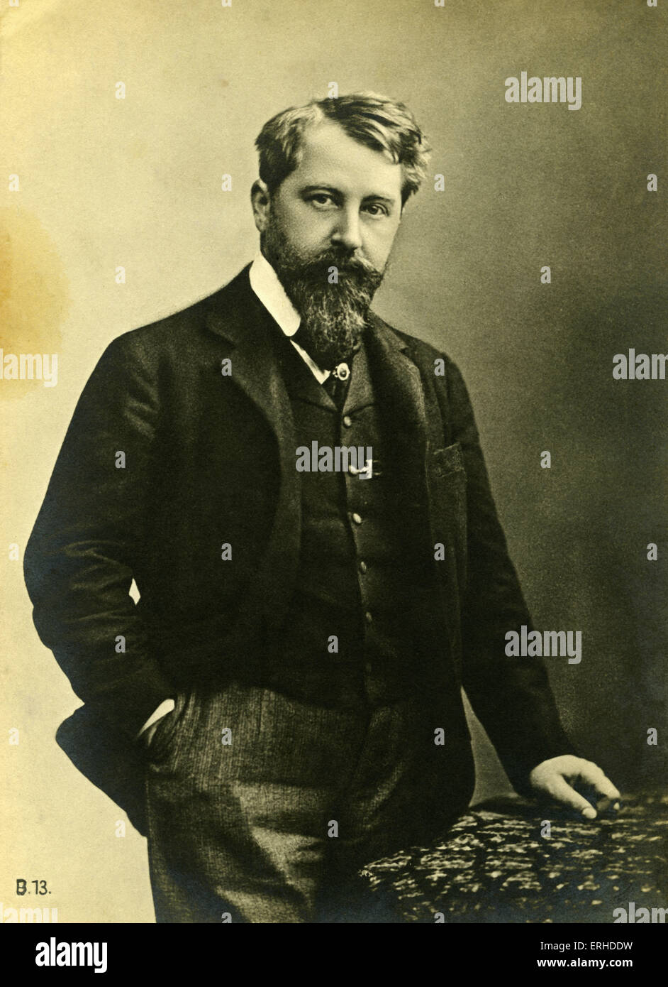 Arthur Schnitzler - portrait - Austrian playwright, 1862-1931. Wrote 'La Ronde' or 'Reigen ...