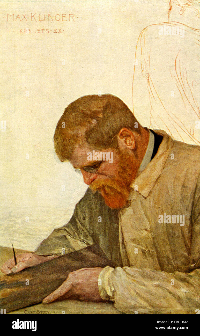 Max Klinger - portrait German graphic artist, painter and sculptor ...