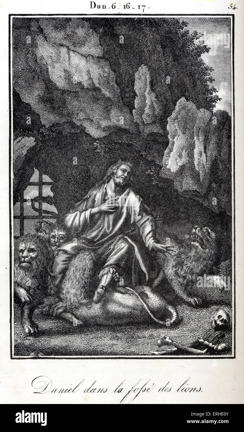 Bible, Daniel in the lion 's den exiled in Babylon under the reign of ...