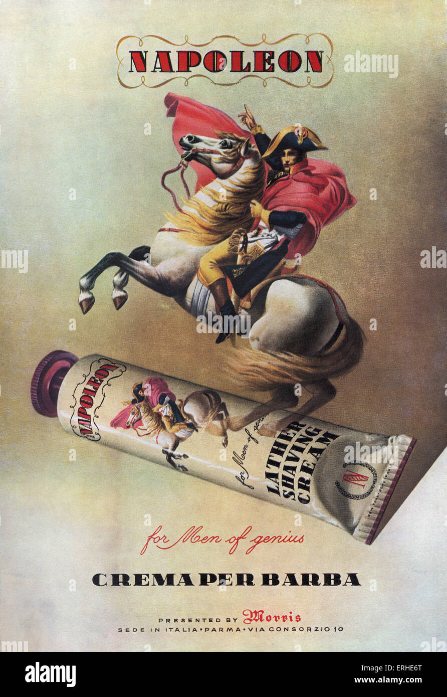 Napoleon shaving cream advertisement, published in La Scala, 15 ...