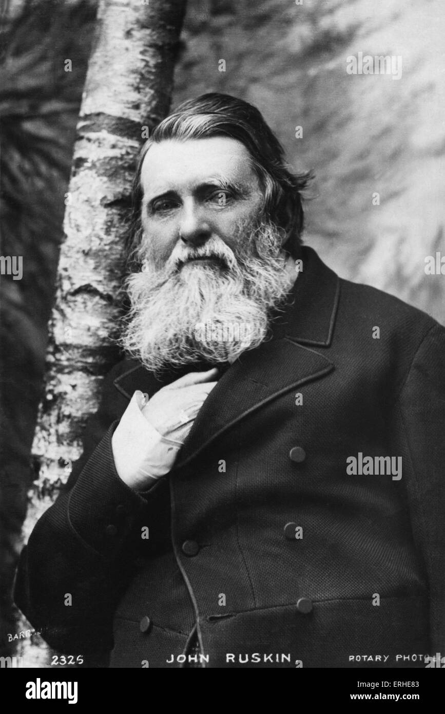 John Ruskin - portrait of English romantic writer and painter ...