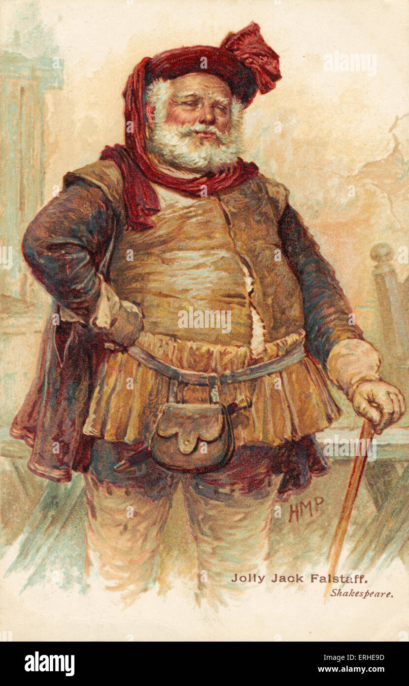 William Shakespeare 's comic character Sir John Falstaff - . English ...