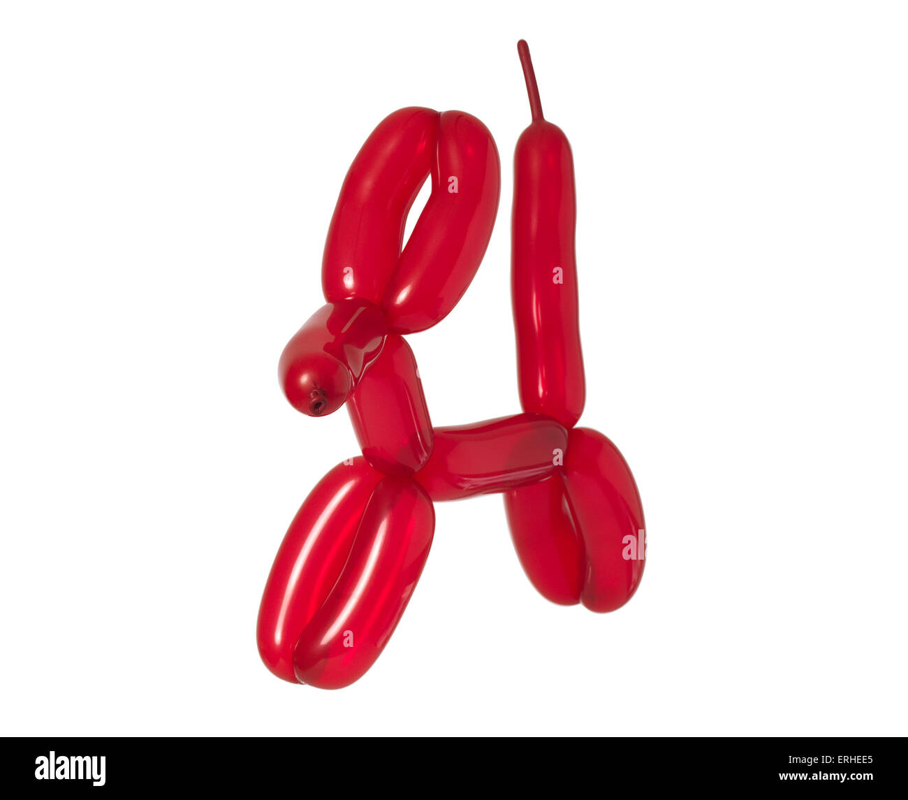 Red Balloon Dog Stock Photo - Alamy