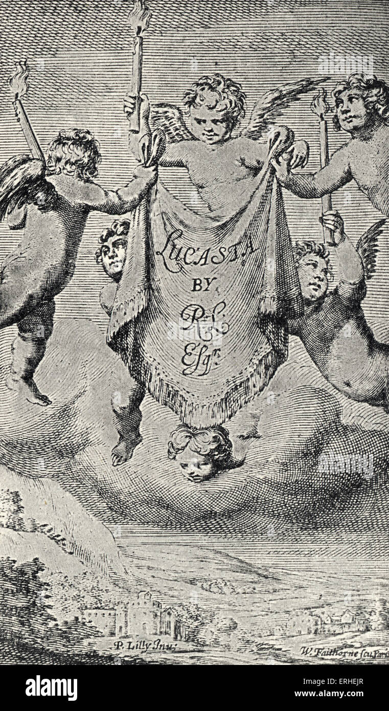 Richard Lovelace - Titlepage of Lucasta by the English Cavalier poet ...