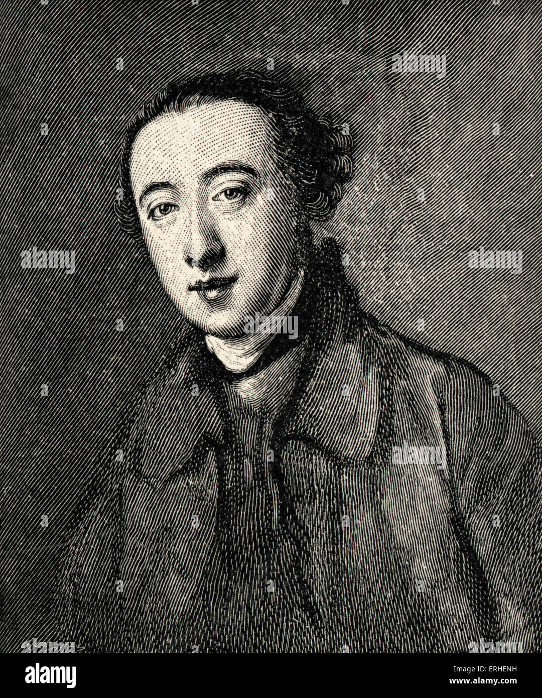 Horace Walpole - portrait. English author and politician, - after ...