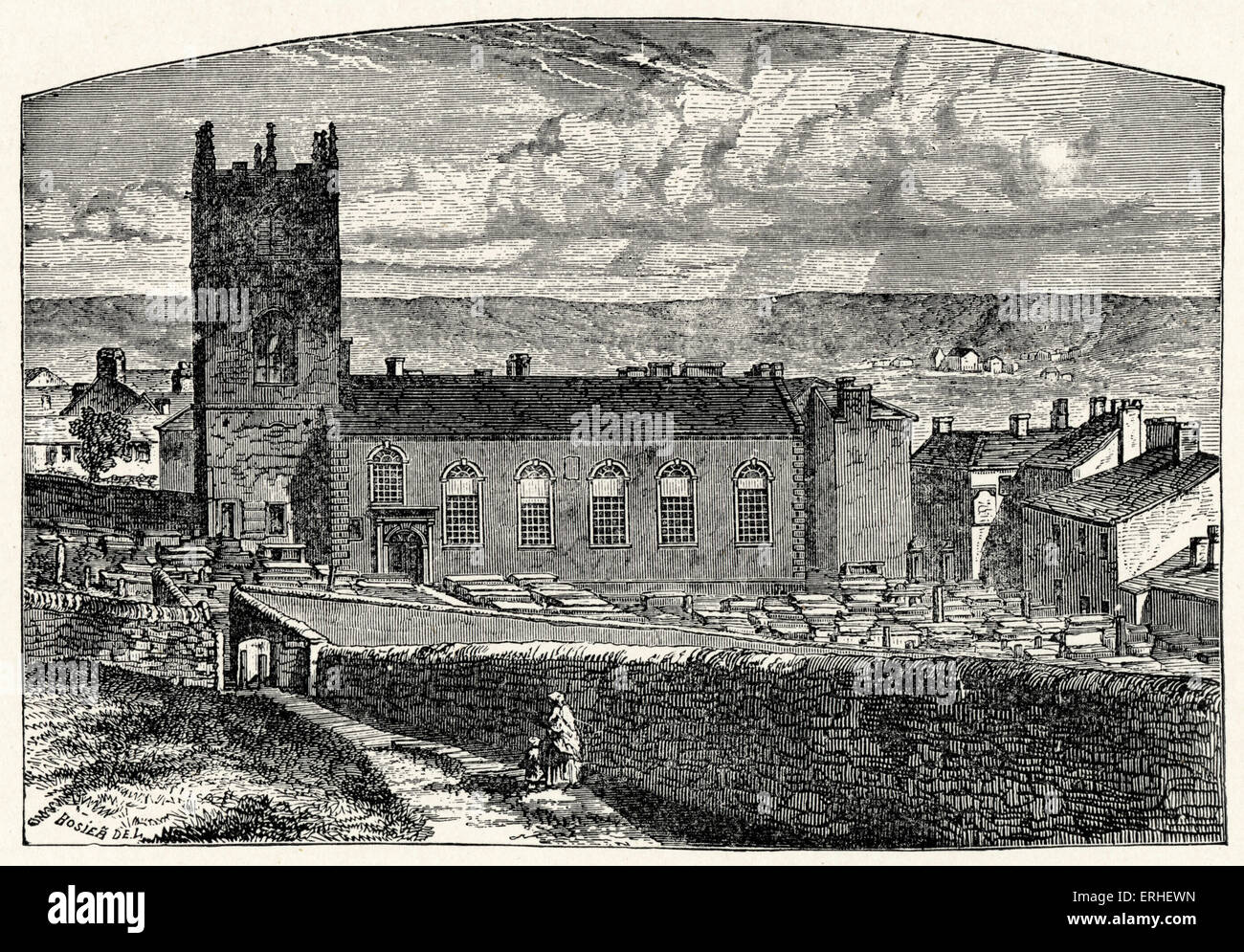 Haworth Church - Church in Haworth Village, West Yorkshire where the ...
