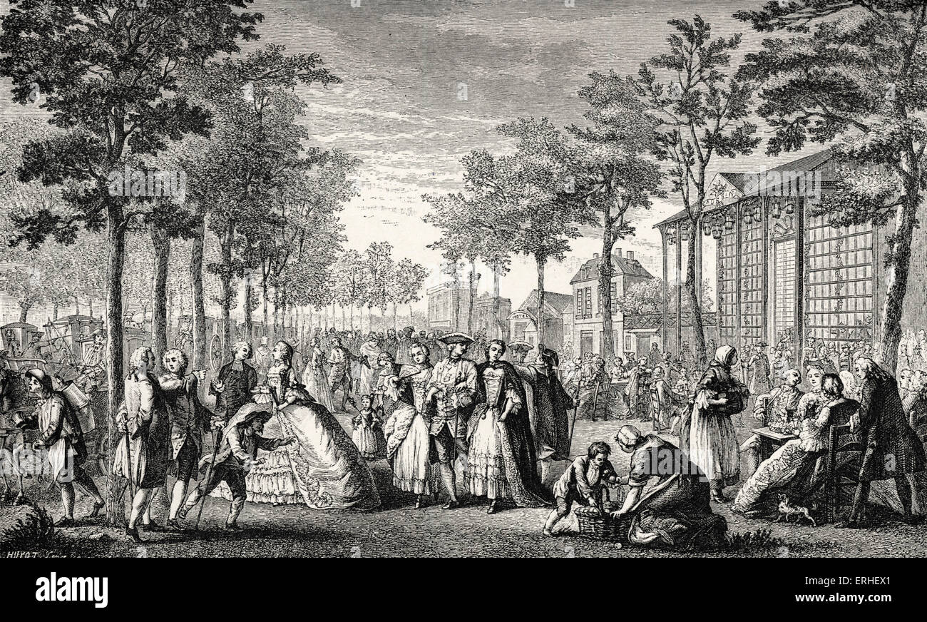 Daily life in French history: a fashionable gathering in 18th century ...