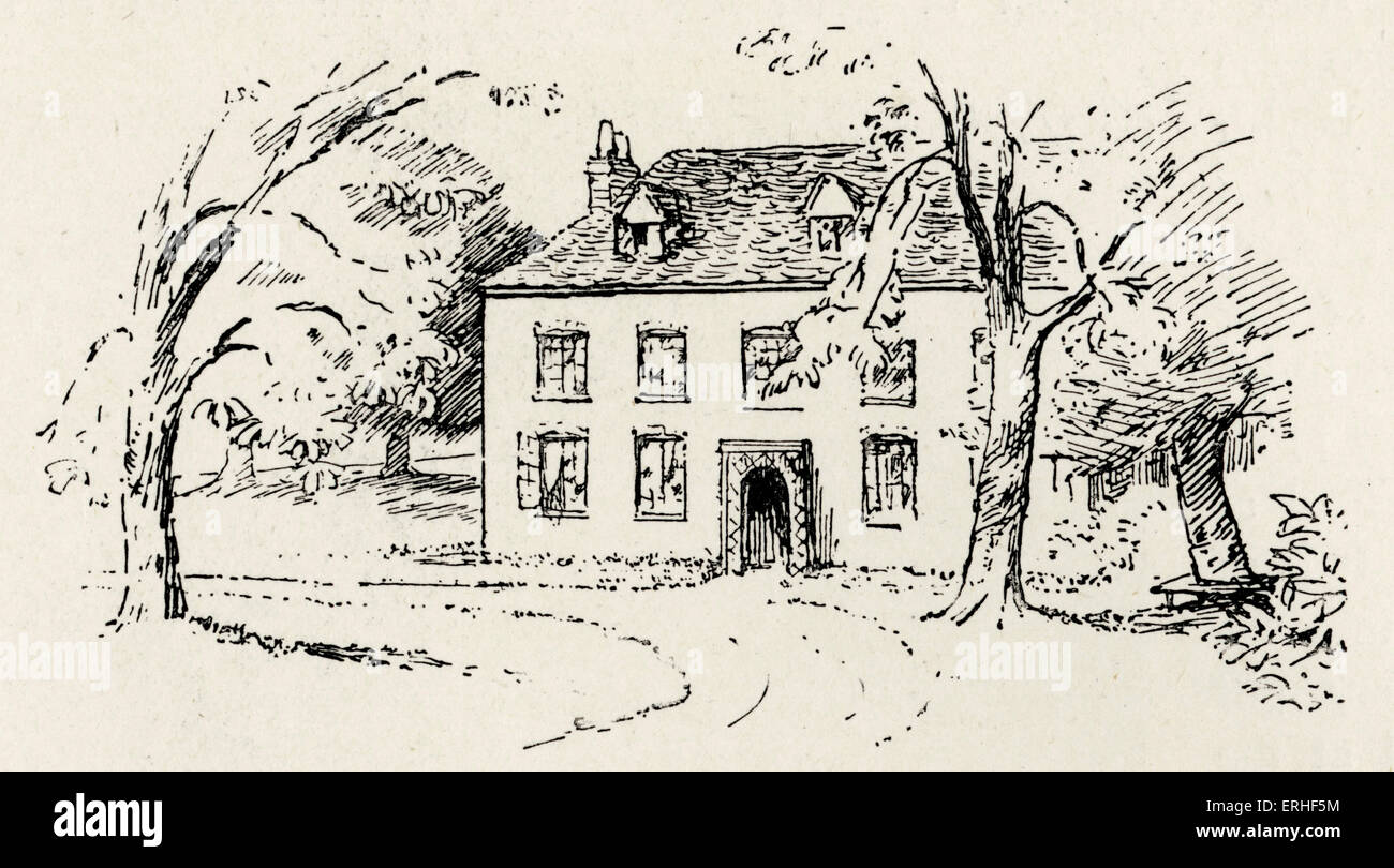 Jane Austen - Steventon parsonage where the English novelist was born ...