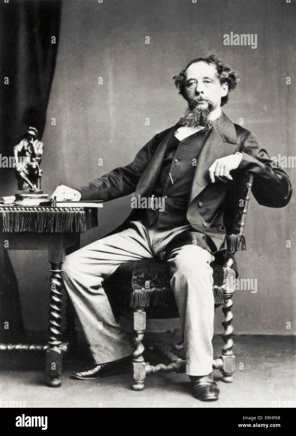 Charles Dickens - Portrait of the British novelist. 1812-1870 Stock ...