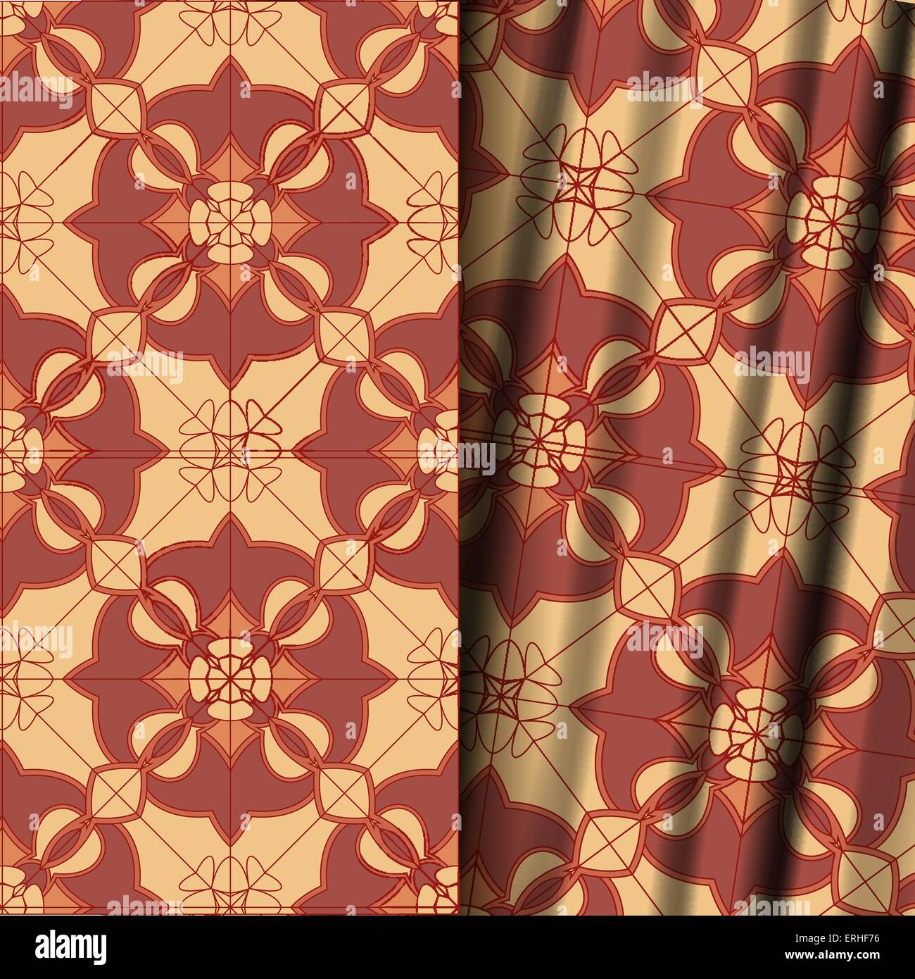 Geometric floral pattern hi-res stock photography and images - Alamy