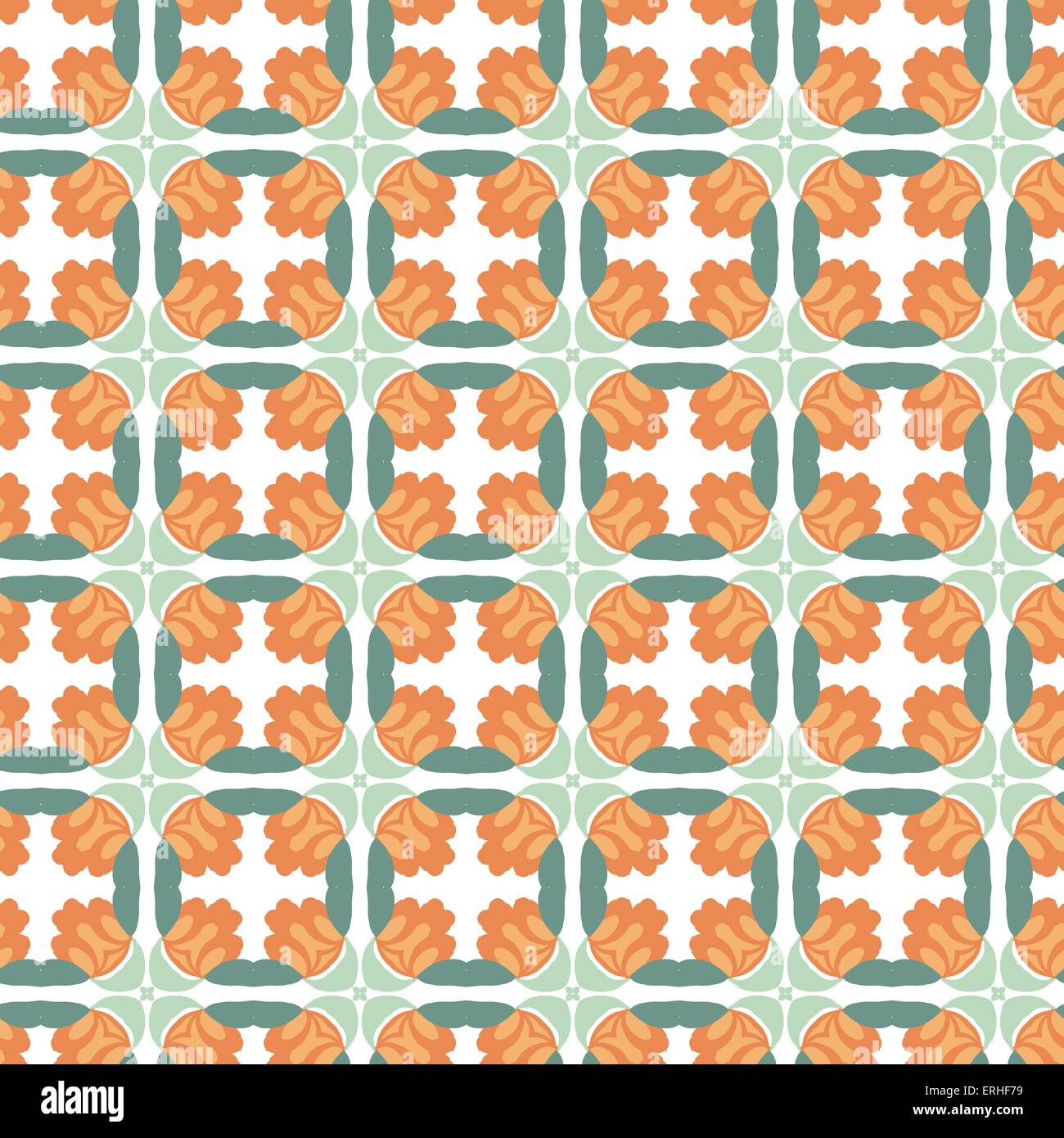 Seamless geometric floral pattern Stock Vector Image & Art - Alamy