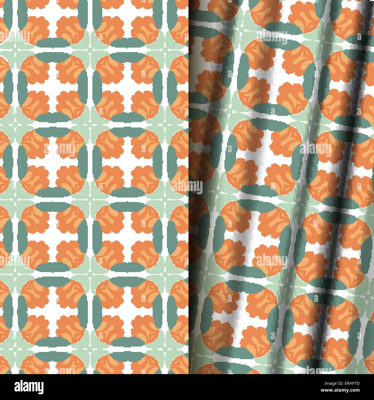 Seamless geometric floral pattern Stock Vector Image & Art - Alamy