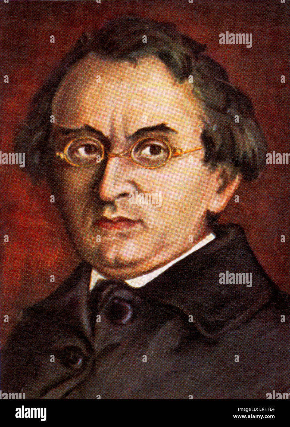 Eduard Morike - portrait. German poet. Swabian school. Lyrical works ...