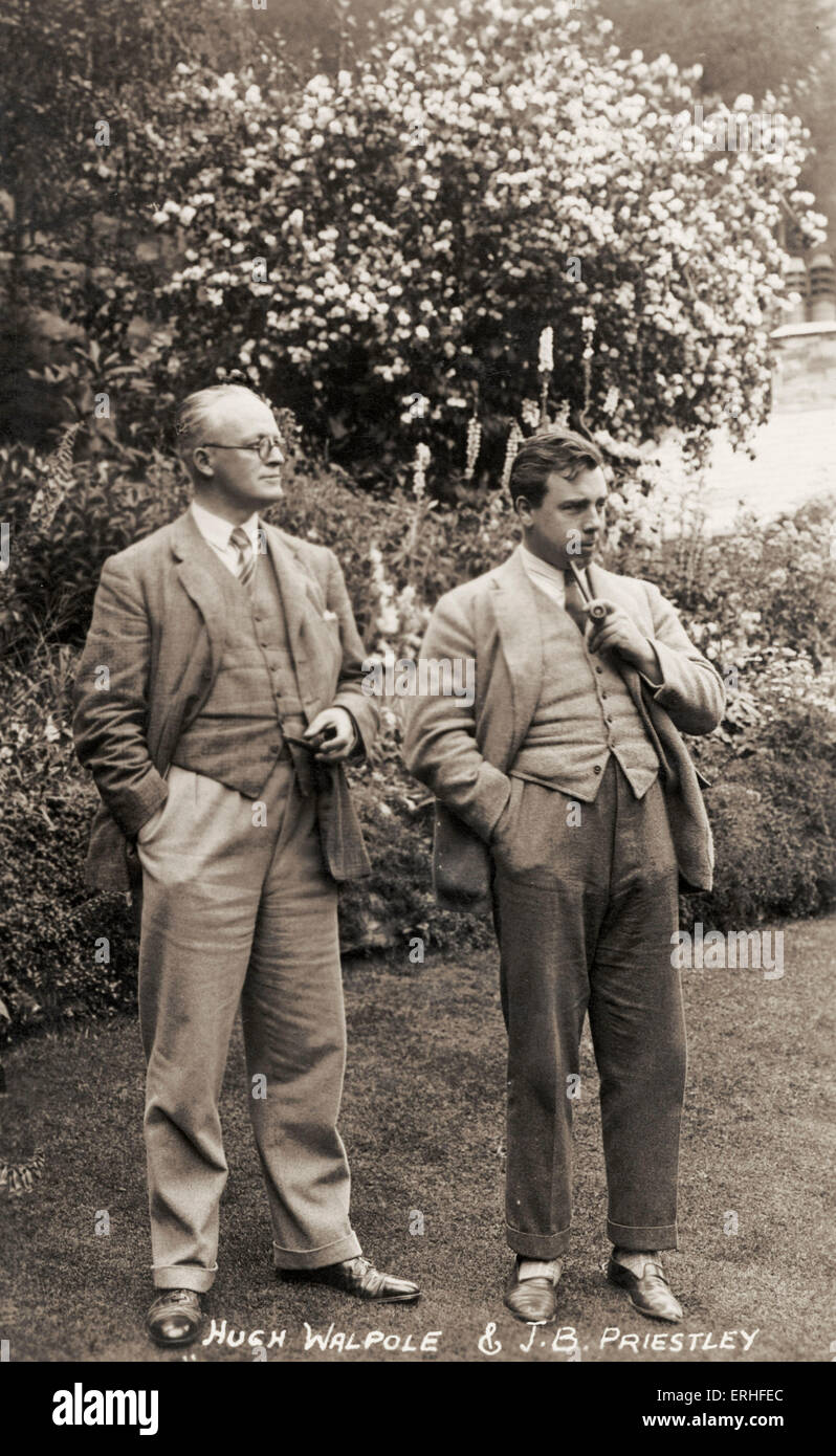 J B Priestley - portrait with Hugh Walpole (English novelist) - British ...