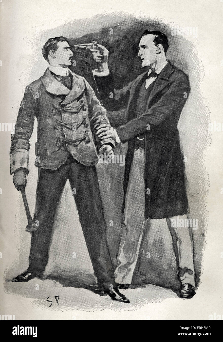 Dr Watson stopping a villain in his tracks, in The Adventures of ...