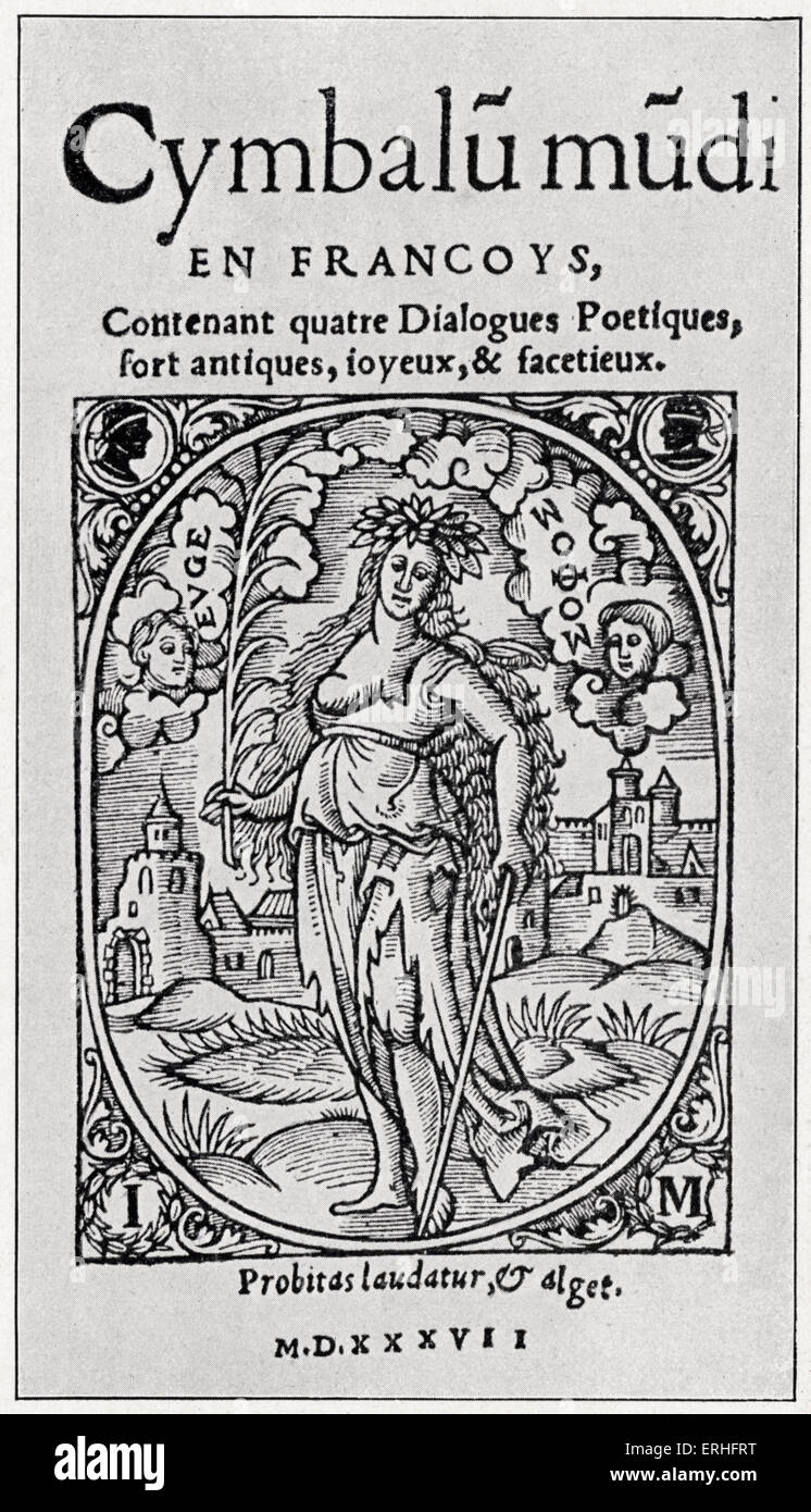 'Cymbalum Mundi' frontispiece, by Bonaventure des Periers, 1537. Four ...