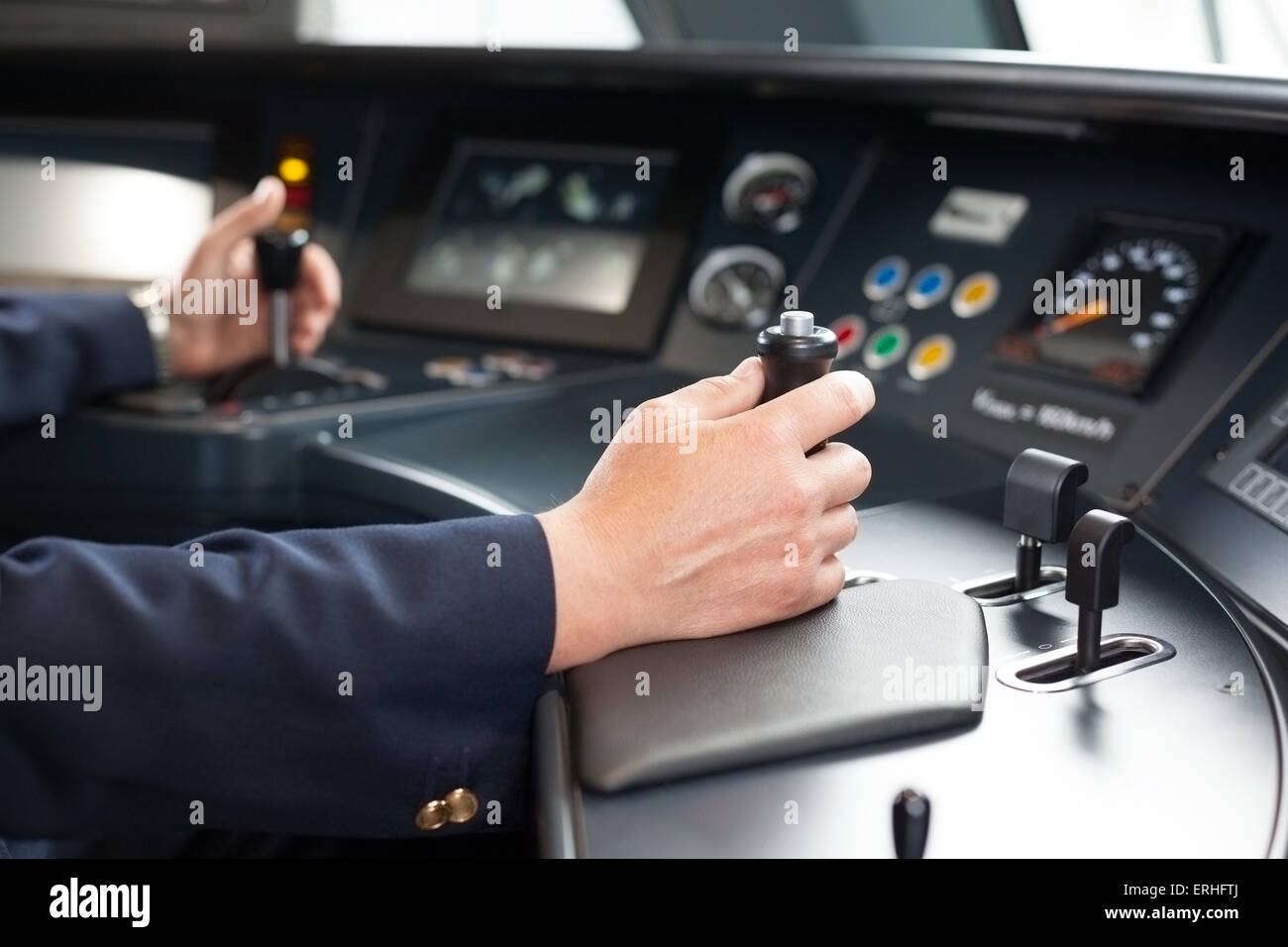 Train driver dashboard hi-res stock photography and images - Alamy