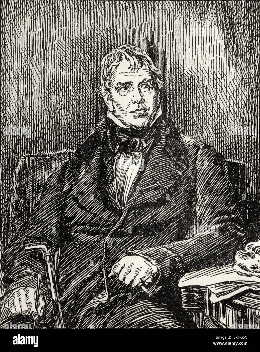 Sir Walter Scott, - portrait of the Scottish writer and poet. 14 August ...