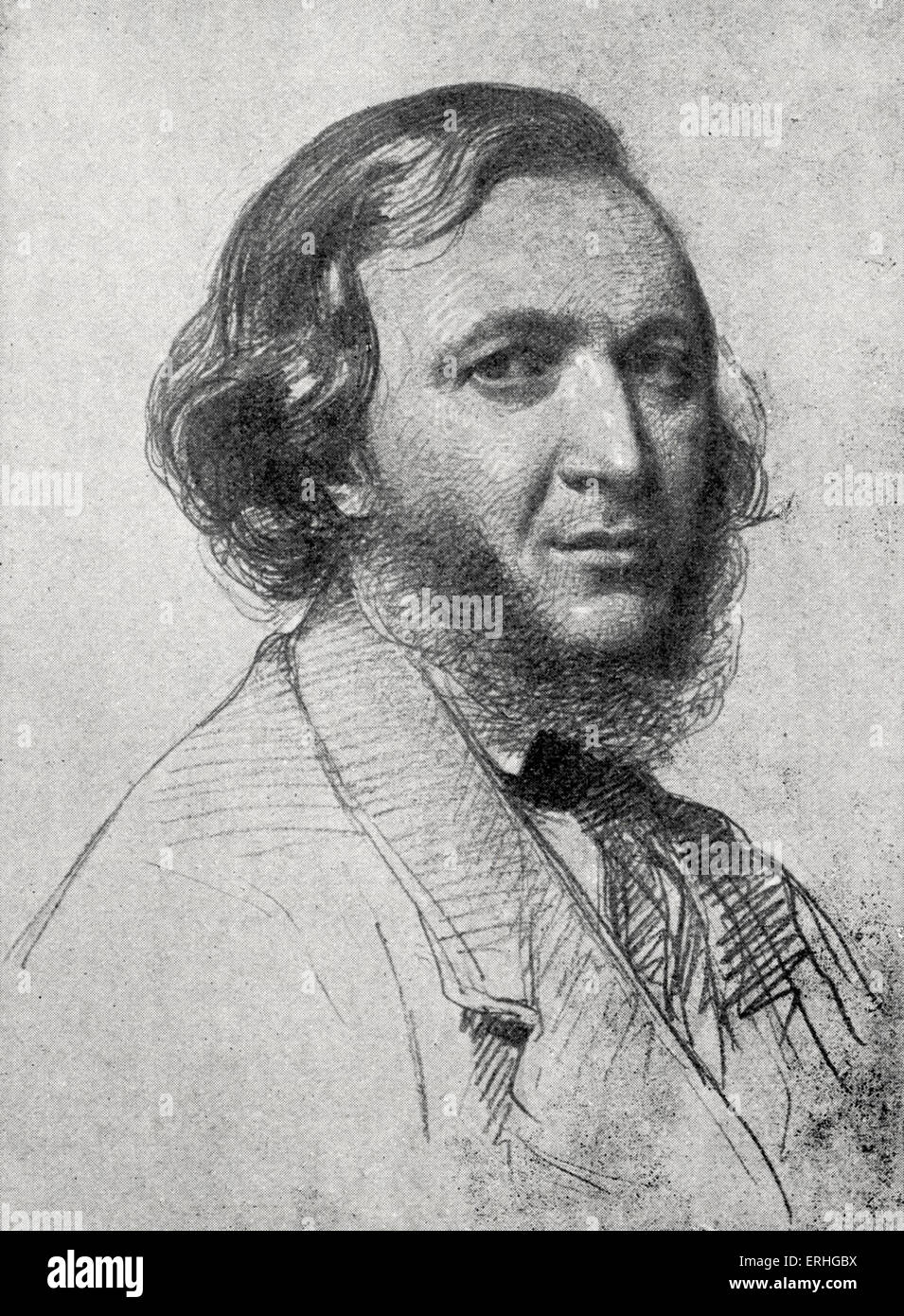 Robert Browning - portrait of the English poet and playwright, 22 May ...