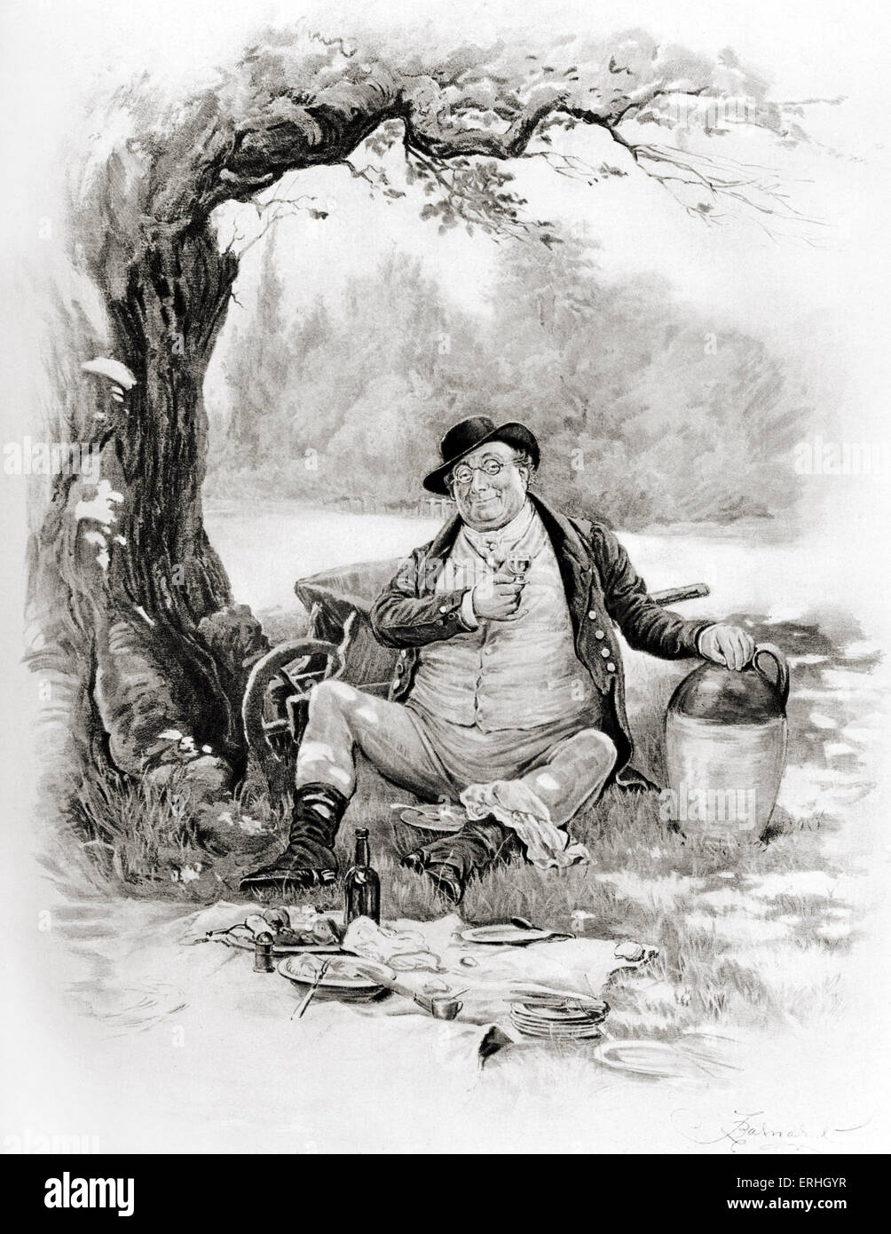 Charles Dickens 's 'The Pickwick Papers' : portrait of Mr. Pickwick ...