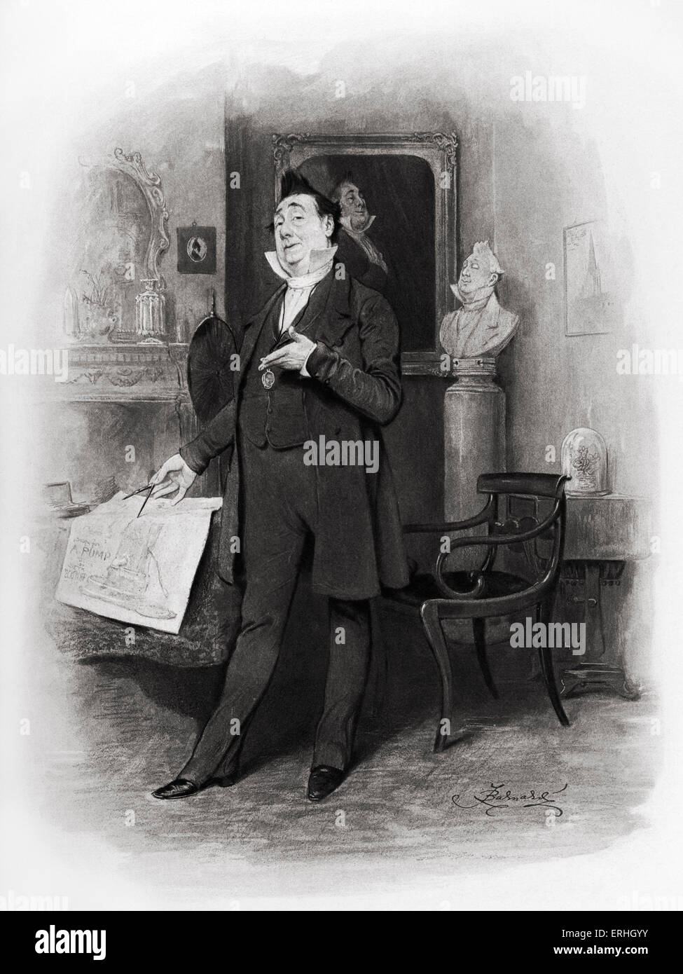 Charles Dickens 's 'Martin Chuzzlewit' : portrait of Mr. Pecksniff ...