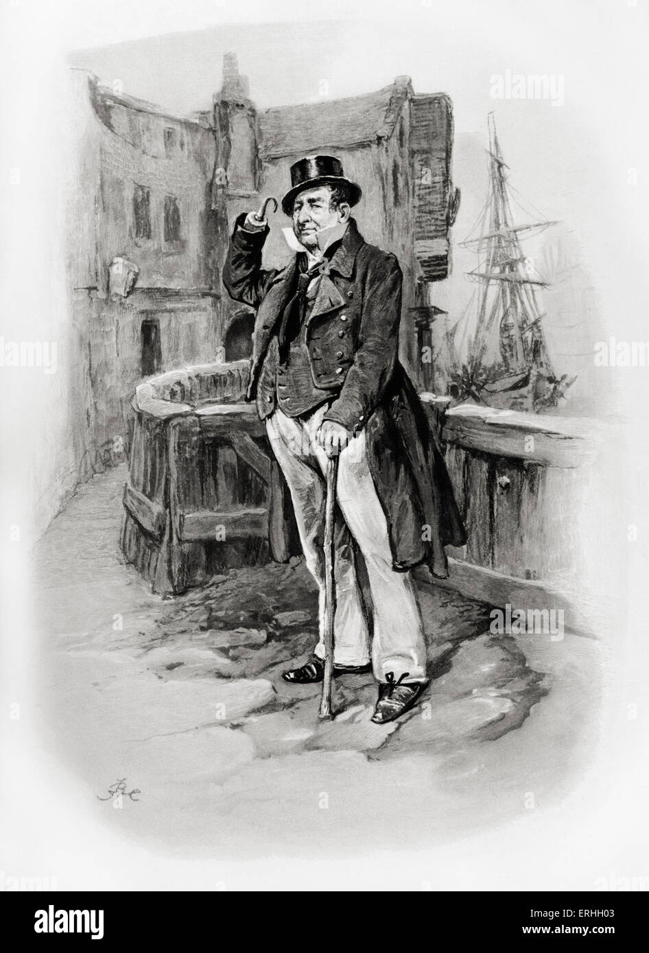 Charles Dickens 's 'Dombey and Son' : portrait of Captain Cuttle ...