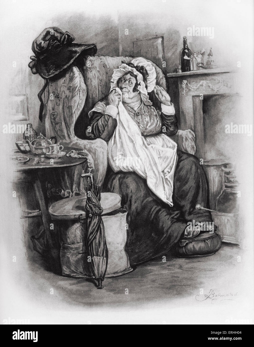 Charles Dickens 's 'Martin Chuzzlewit' : portrait of Mrs. Gamp ...
