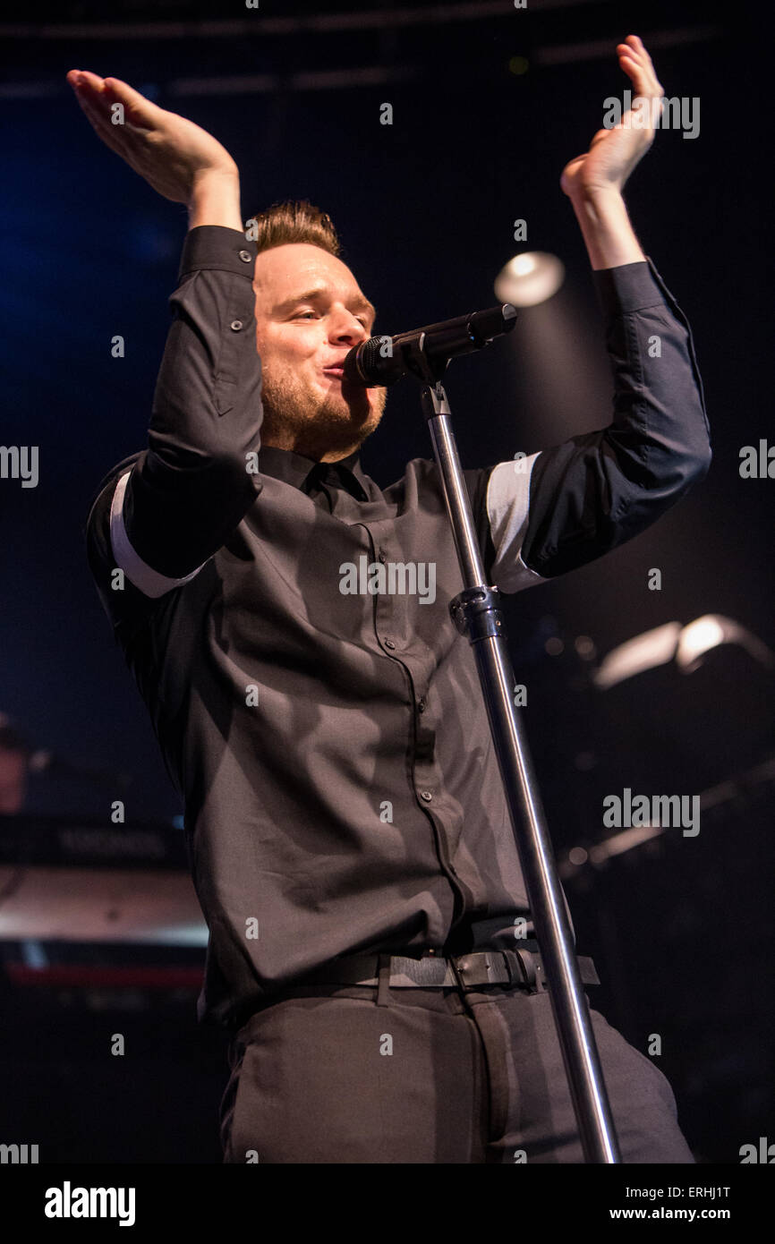 Milan Italy. 2nd June, 2015. The English singer/songwriter OLLY MURS ...