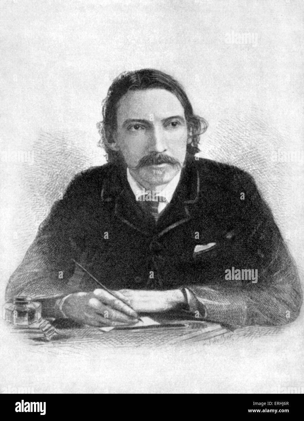 Robert Louis Stevenson Author Black and White Stock Photos & Images - Alamy