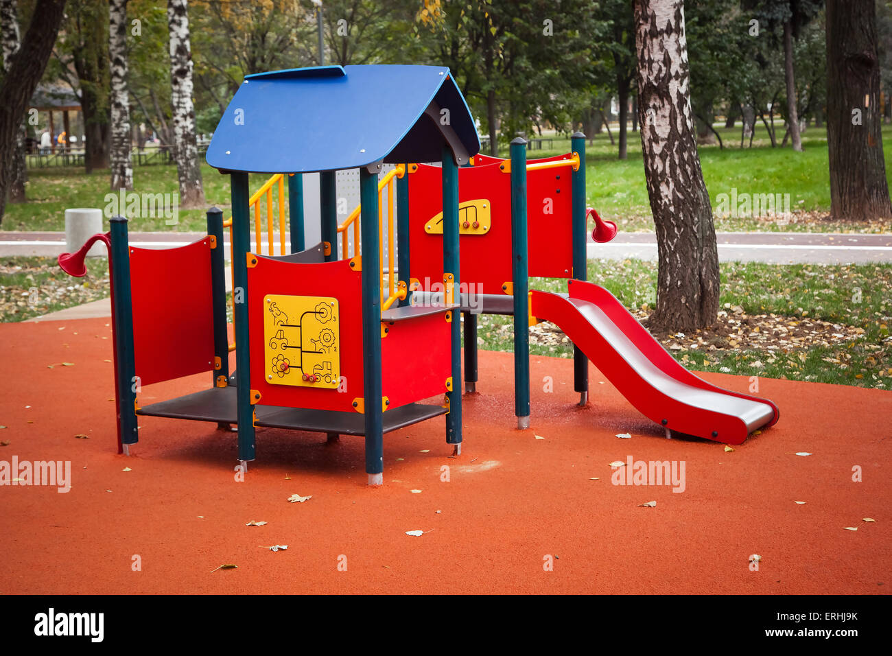 colorful playground for small kids Stock Photo - Alamy
