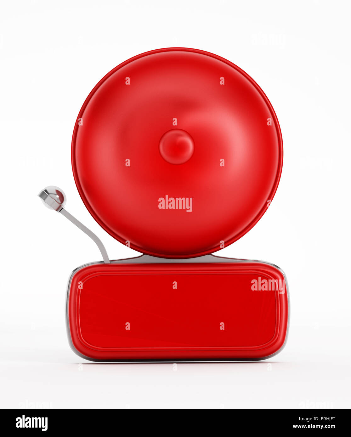 Fire Alarm isolated on white Stock Photo - Alamy