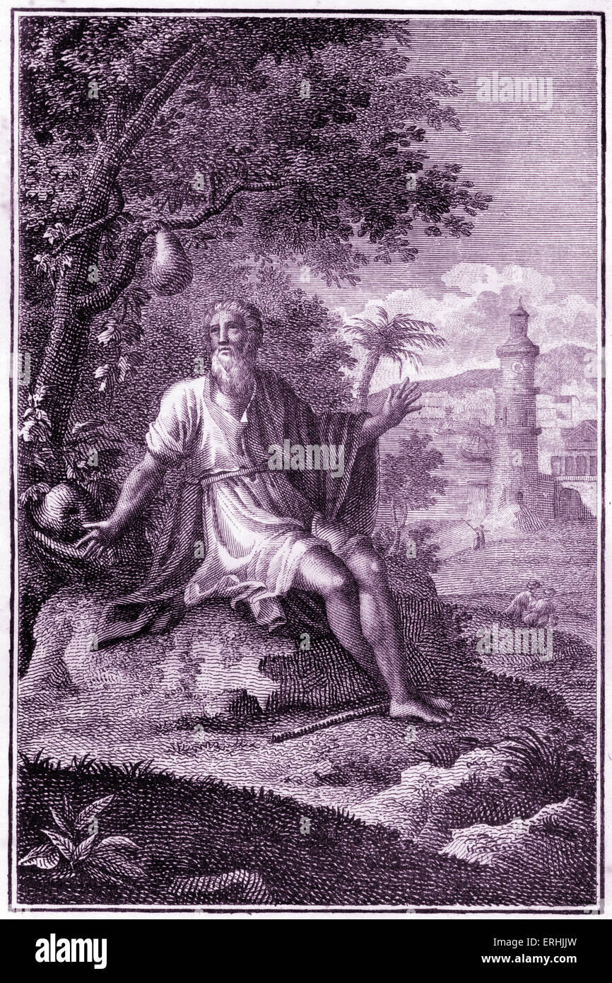 Jonah under the gourd tree, outside the city of Nineveh. Bible Story ...