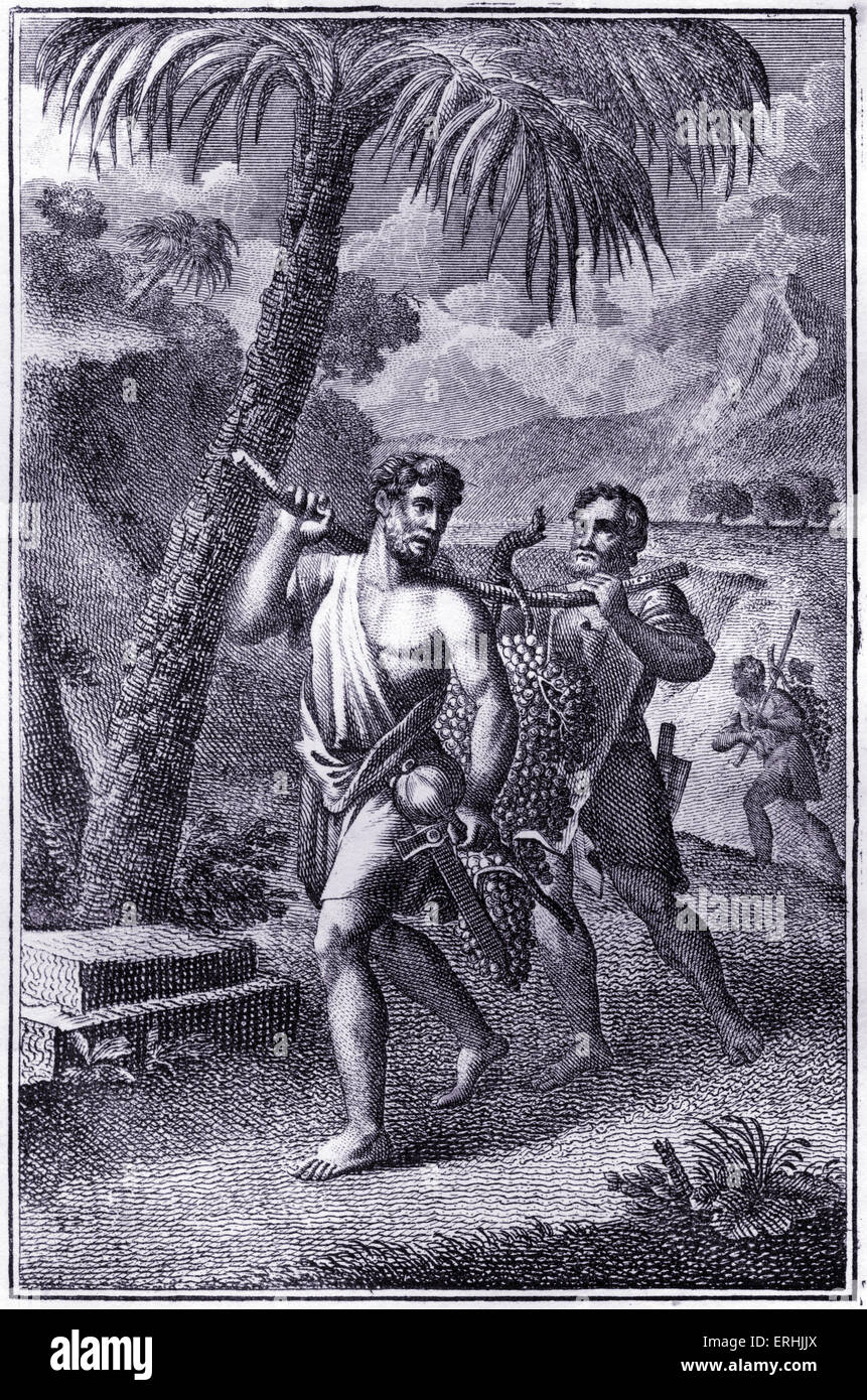 Bible Story - The fruits of Canaan, the Promised Land. Numbers XIII ...