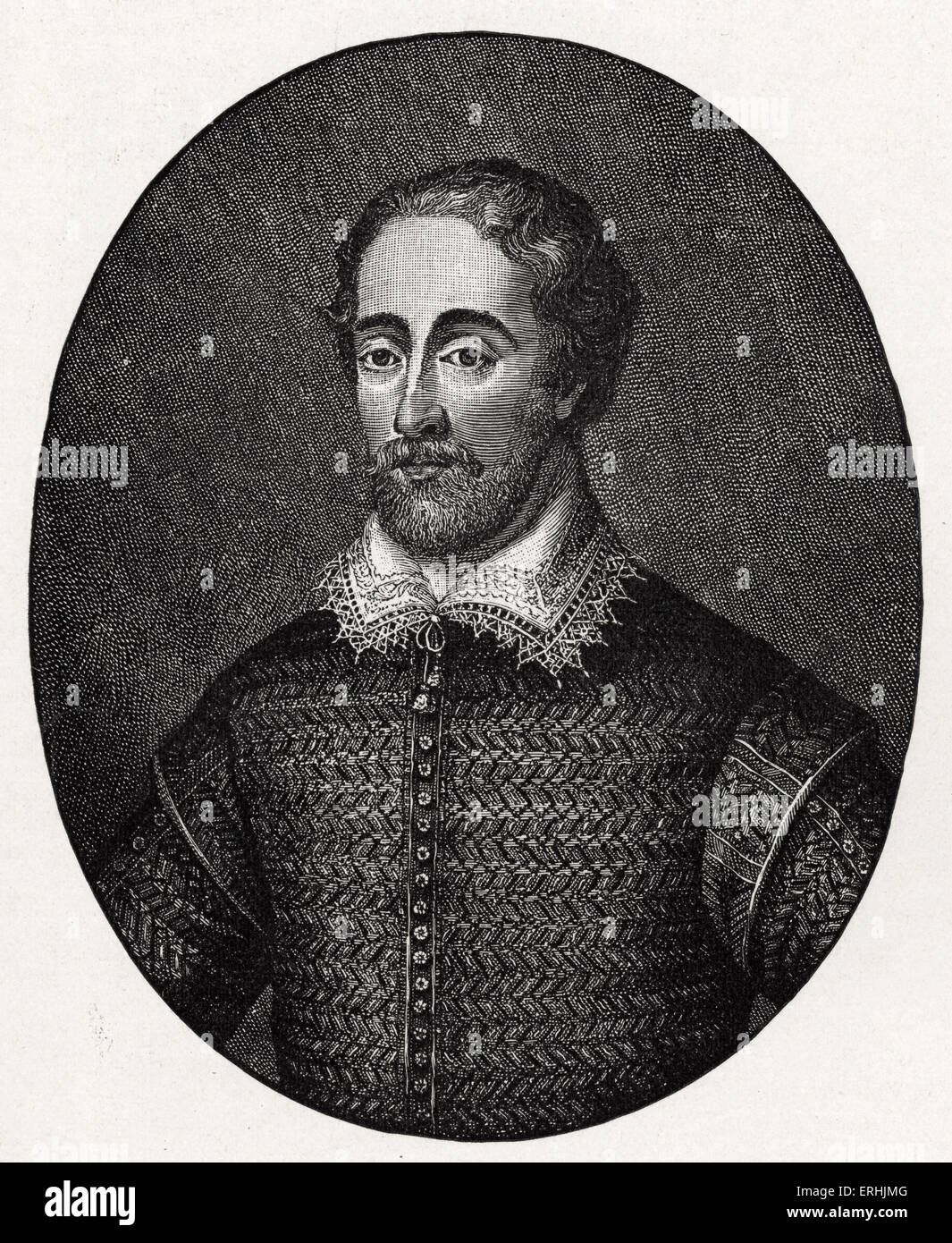 Edmund Spenser - portrait of the English poet. c 1552 - 13 January 1599 ...