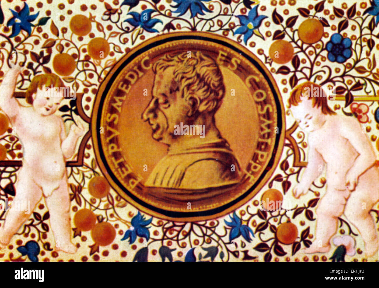 Cosimo di Giovanni de' Medici. Portrait of the ruler of Florence. Also ...