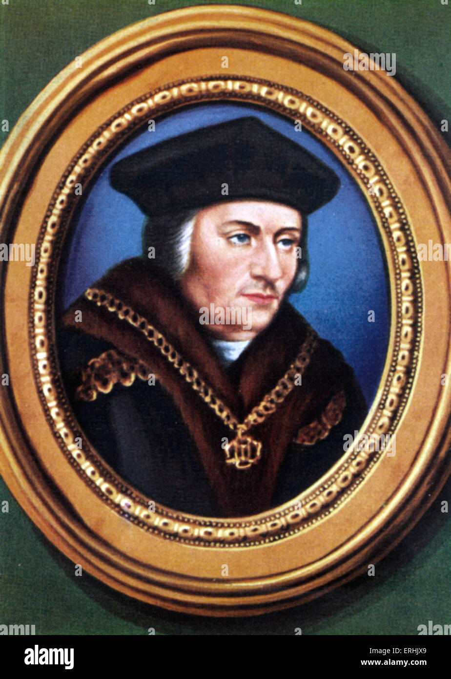 Thomas More. Portrait of the English lawyer, author, statesman, and ...