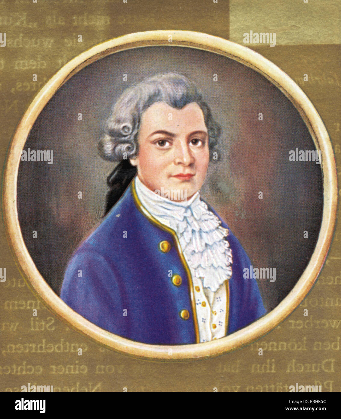 Gotthold Ephraim Lessing. Portrait of the German writer, philosopher ...