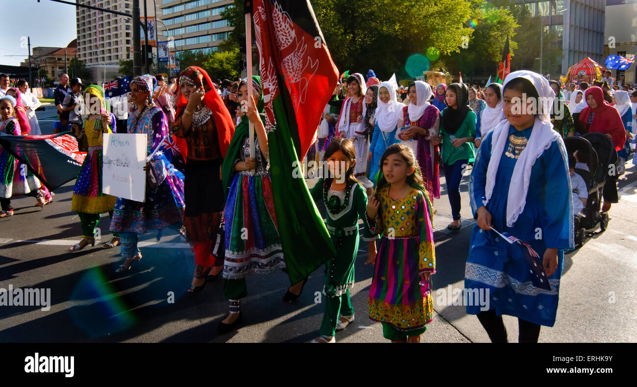 Australia Day City Adelaide - Parade! South Australia, Australia Stock ...
