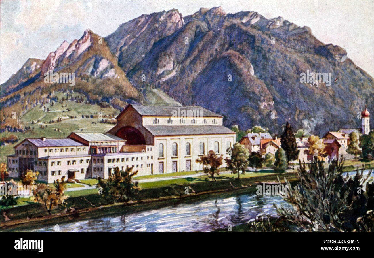 The 'Passionstheater' (Passion Play) in Oberammergau, Austria ...