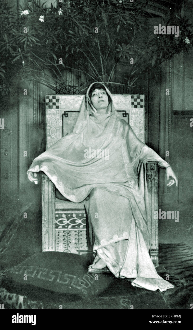 Sarah Bernhardt - portrait of the French stage actress as title ...