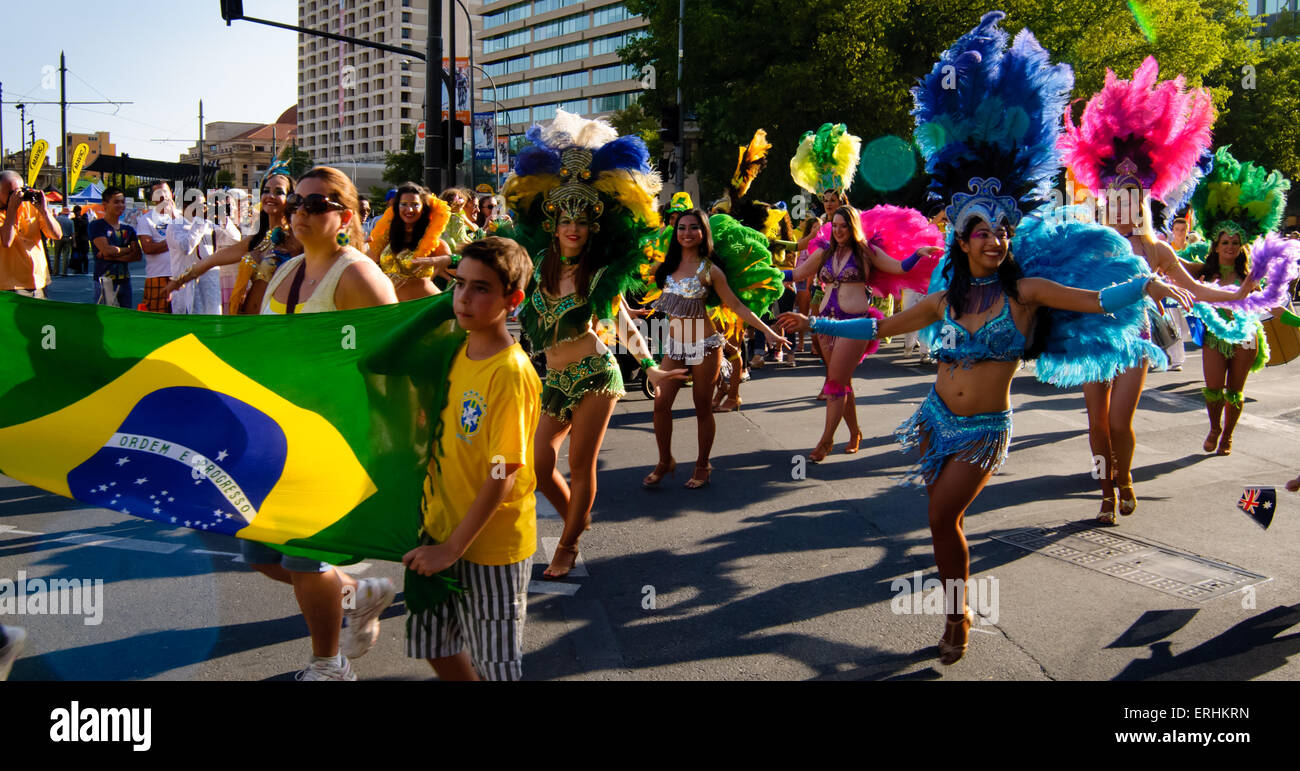Australia Day City Adelaide - Parade! South Australia, Australia Stock ...