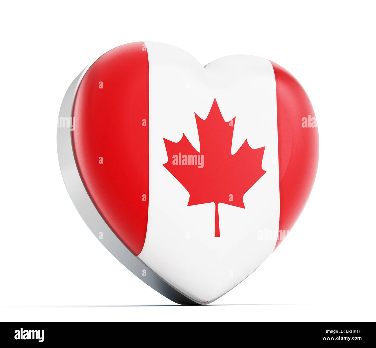 I love Canada heart shaped Canadian flag Stock Photo - Alamy