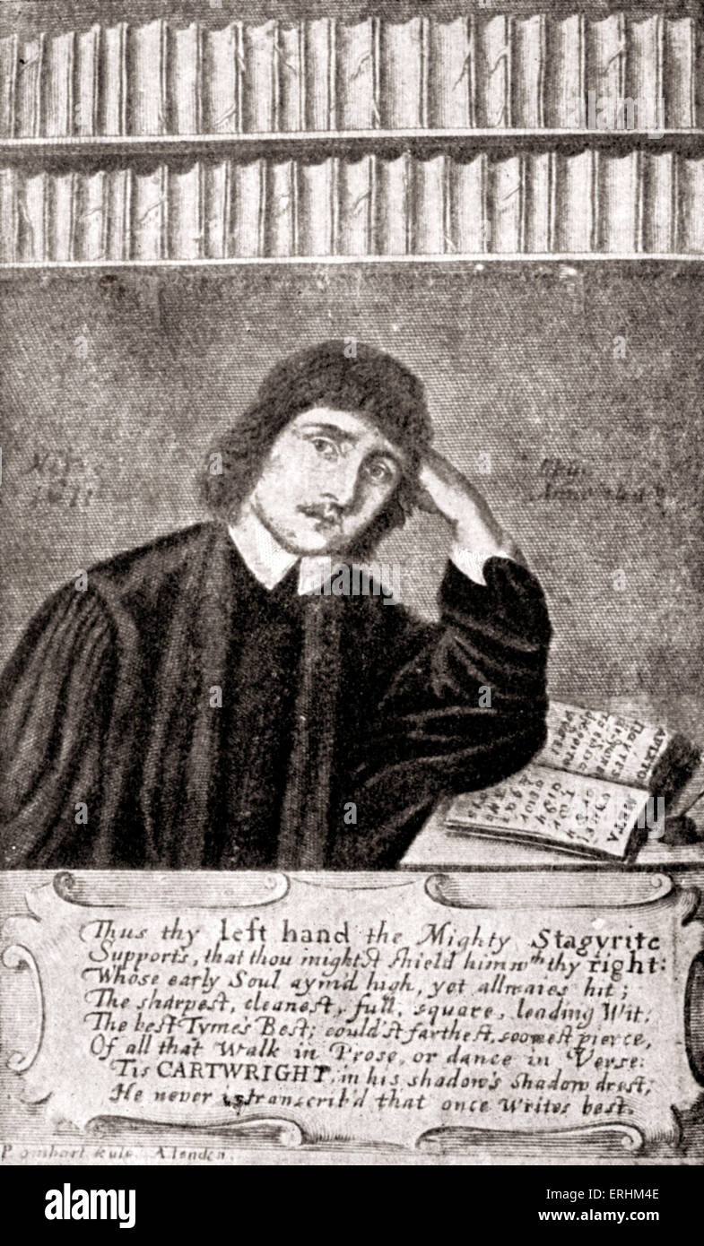 William Cartwright - portrait of the English dramatist and churchman ...