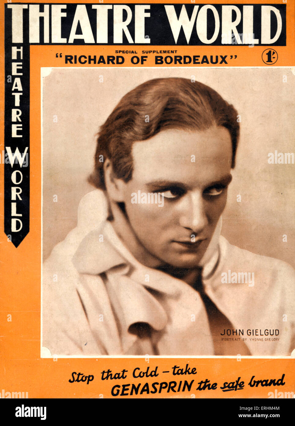 Sir John Gielgud - portrait of the English theatre & film actor as ...