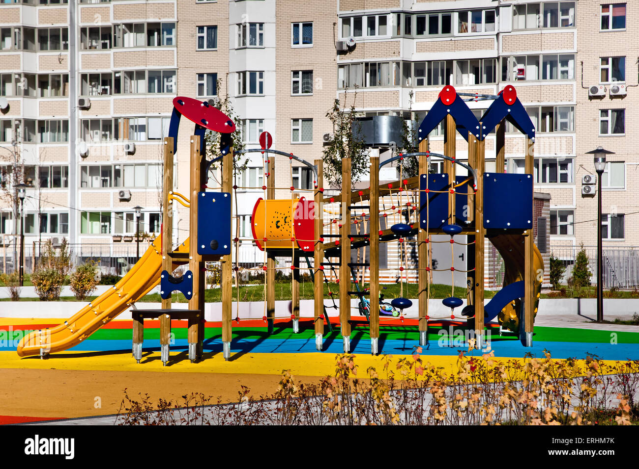 colorful playground for small kids Stock Photo - Alamy