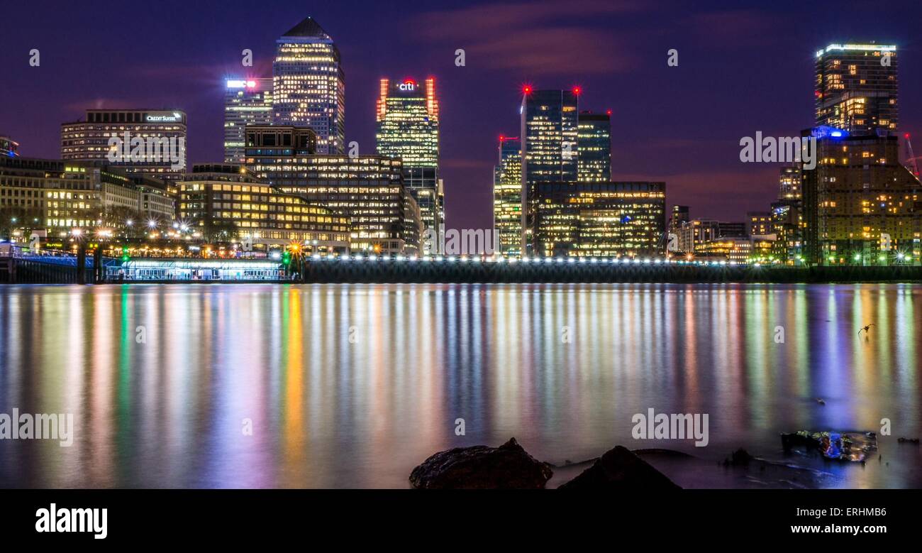 Docklands, Canary wharf, London, UK Stock Photo - Alamy