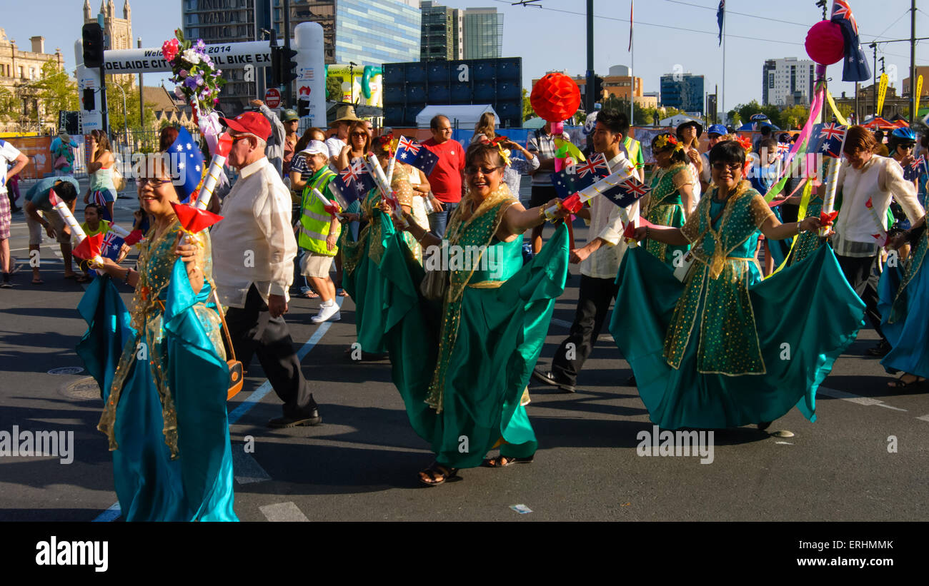 Australia Day City Adelaide - Parade! South Australia, Australia Stock ...