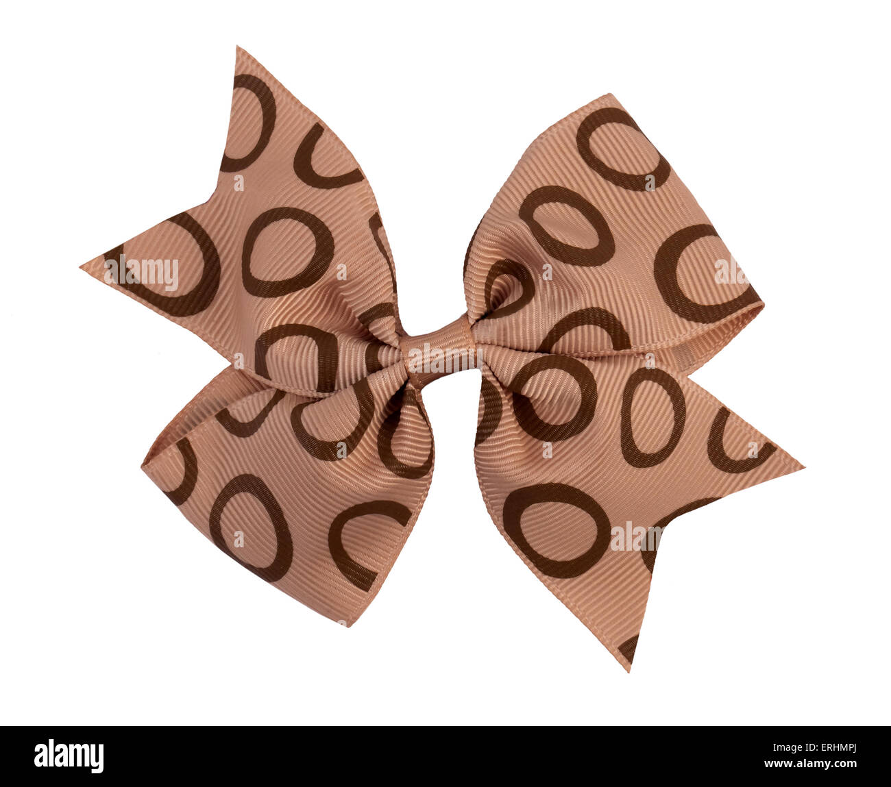 Brown bow isolated on white background Stock Photo - Alamy